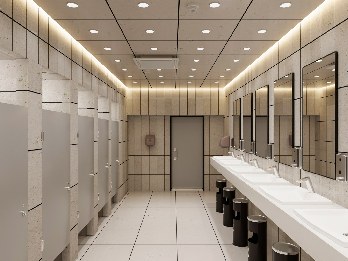 3D Restroom Public Wc - TurboSquid 2295050