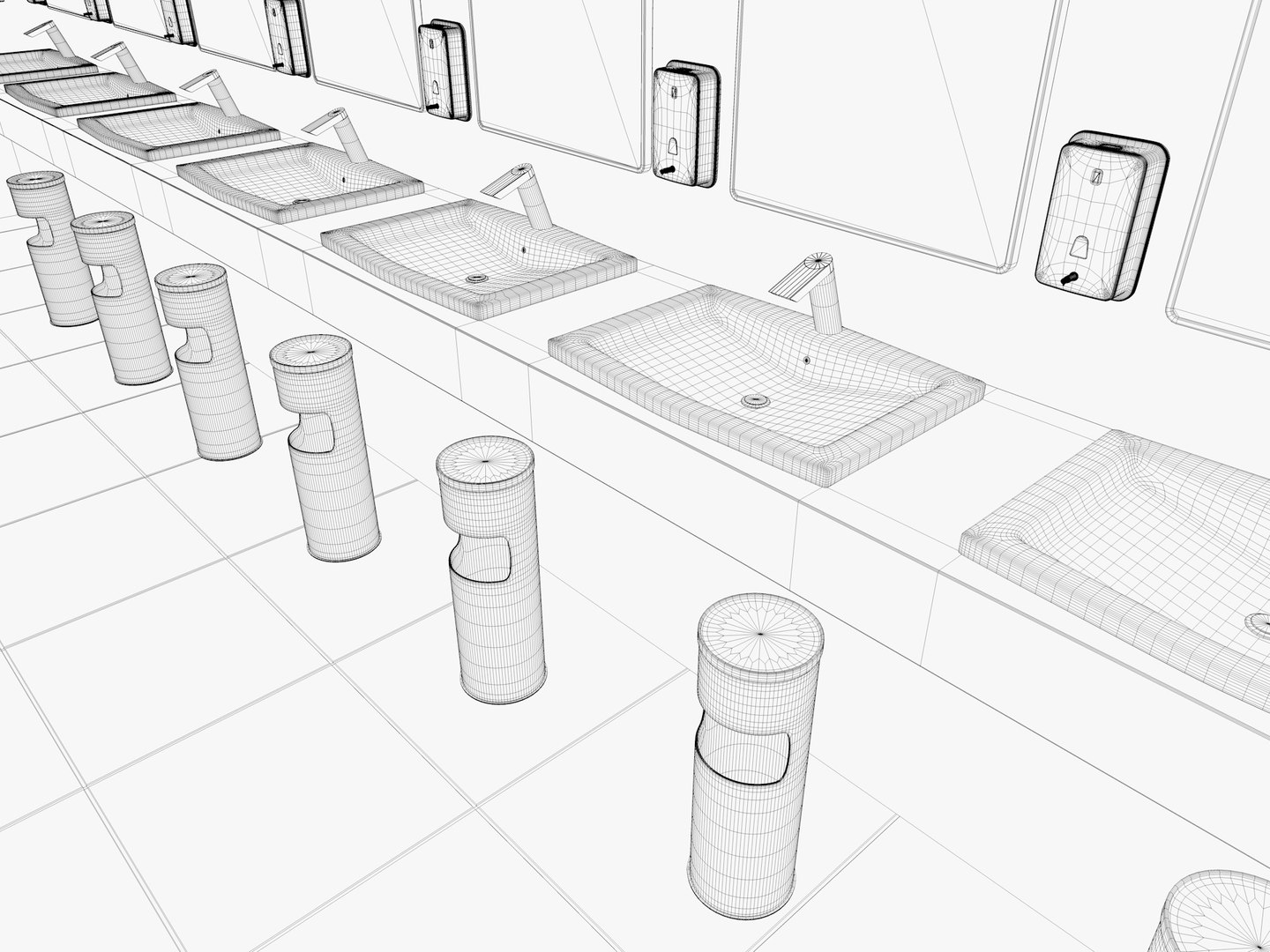3D Restroom Public Wc - TurboSquid 2295050