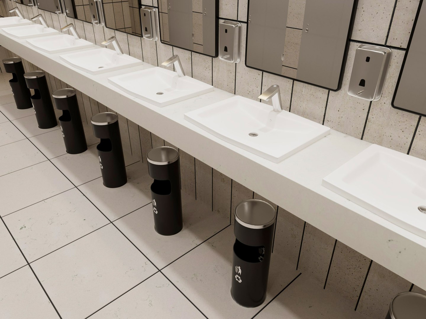 3D Restroom Public Wc - TurboSquid 2295050