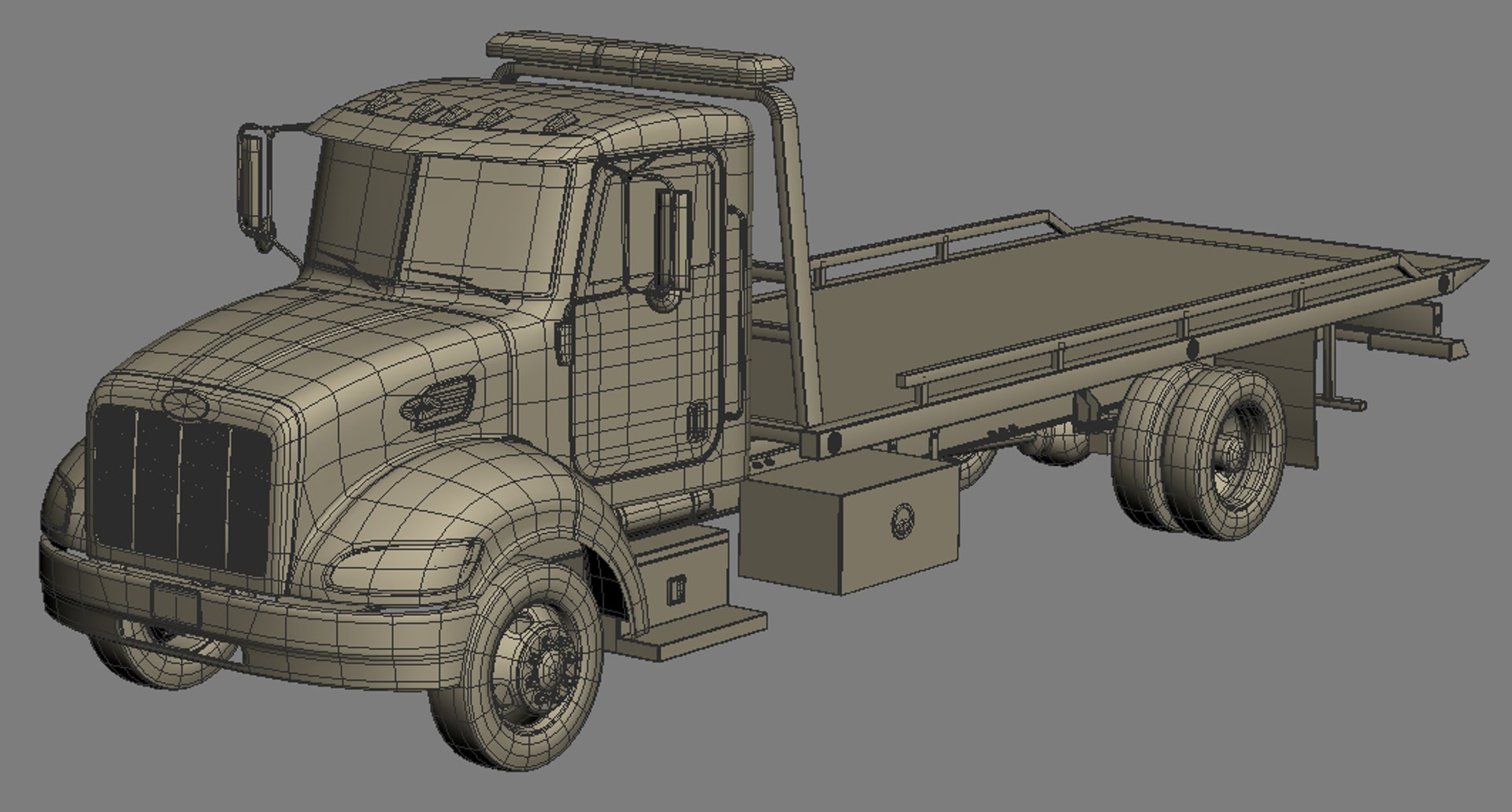 3d Model Tow Truck Rollback