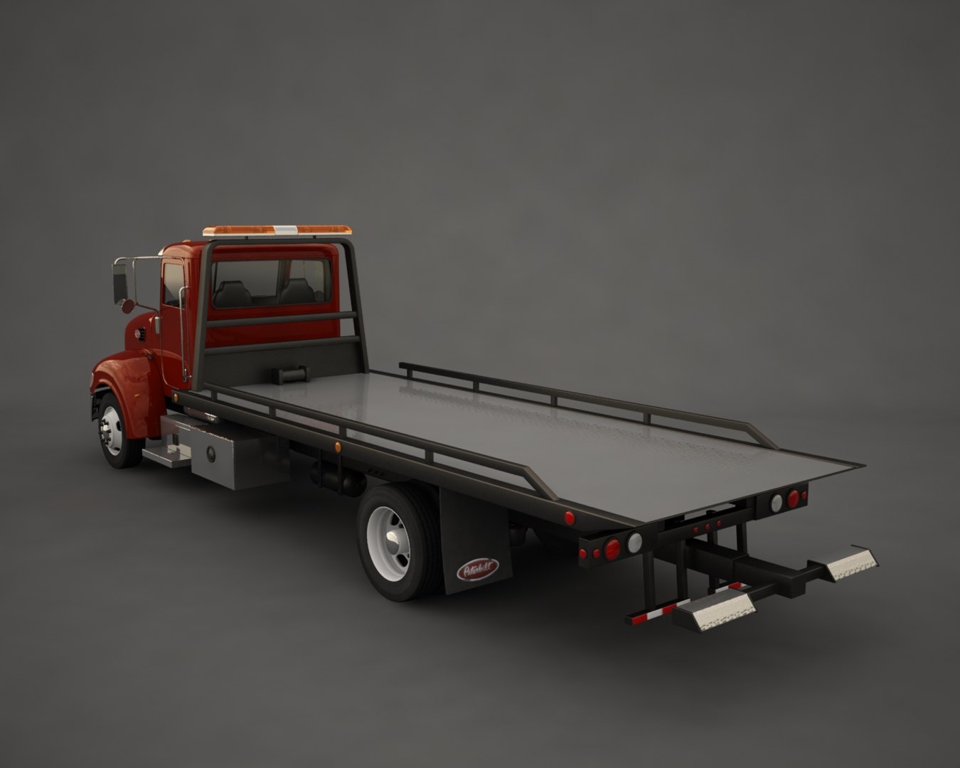 3d model tow truck rollback