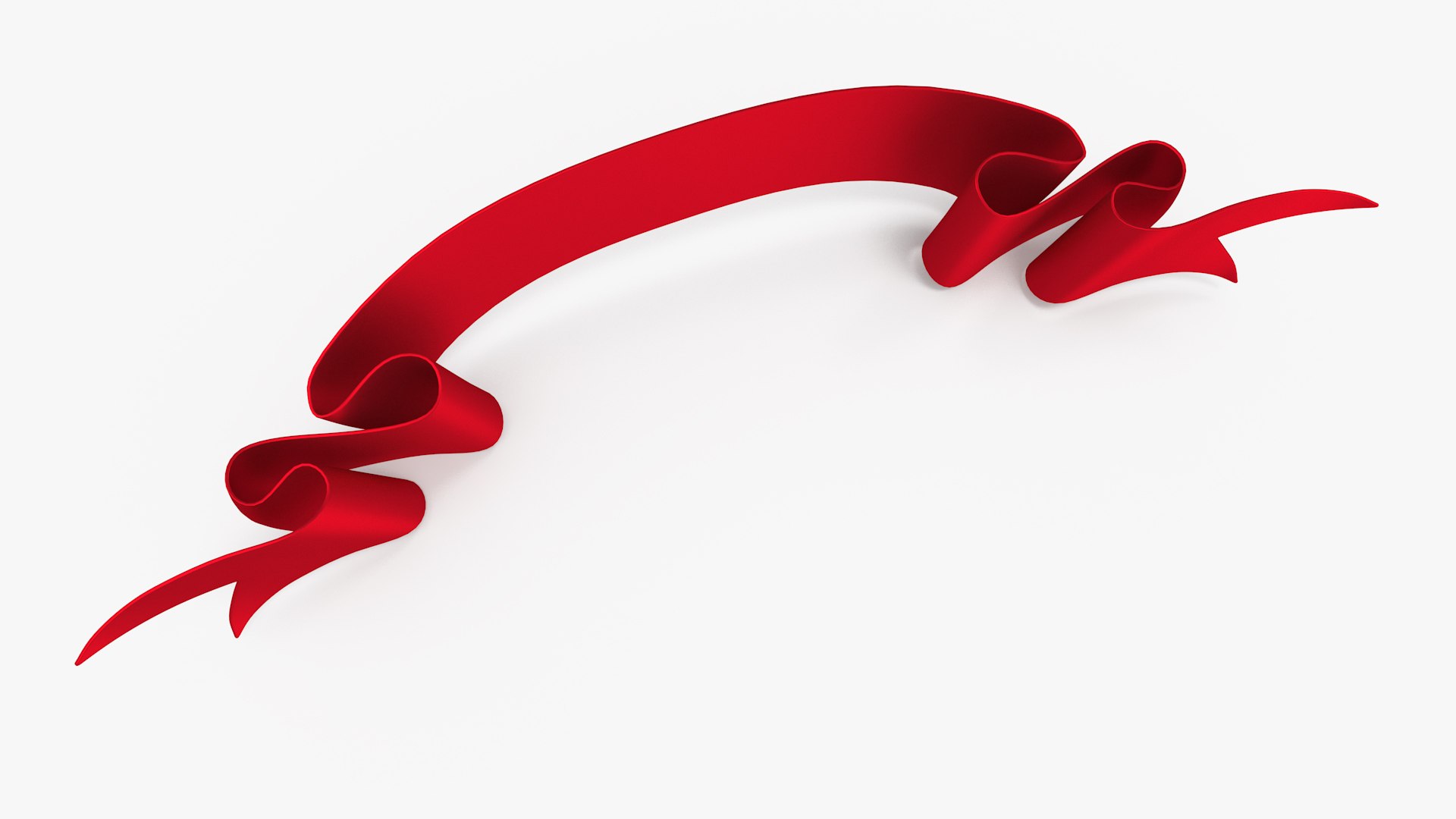 Ribbon Award Banner Red Model - TurboSquid 2003133