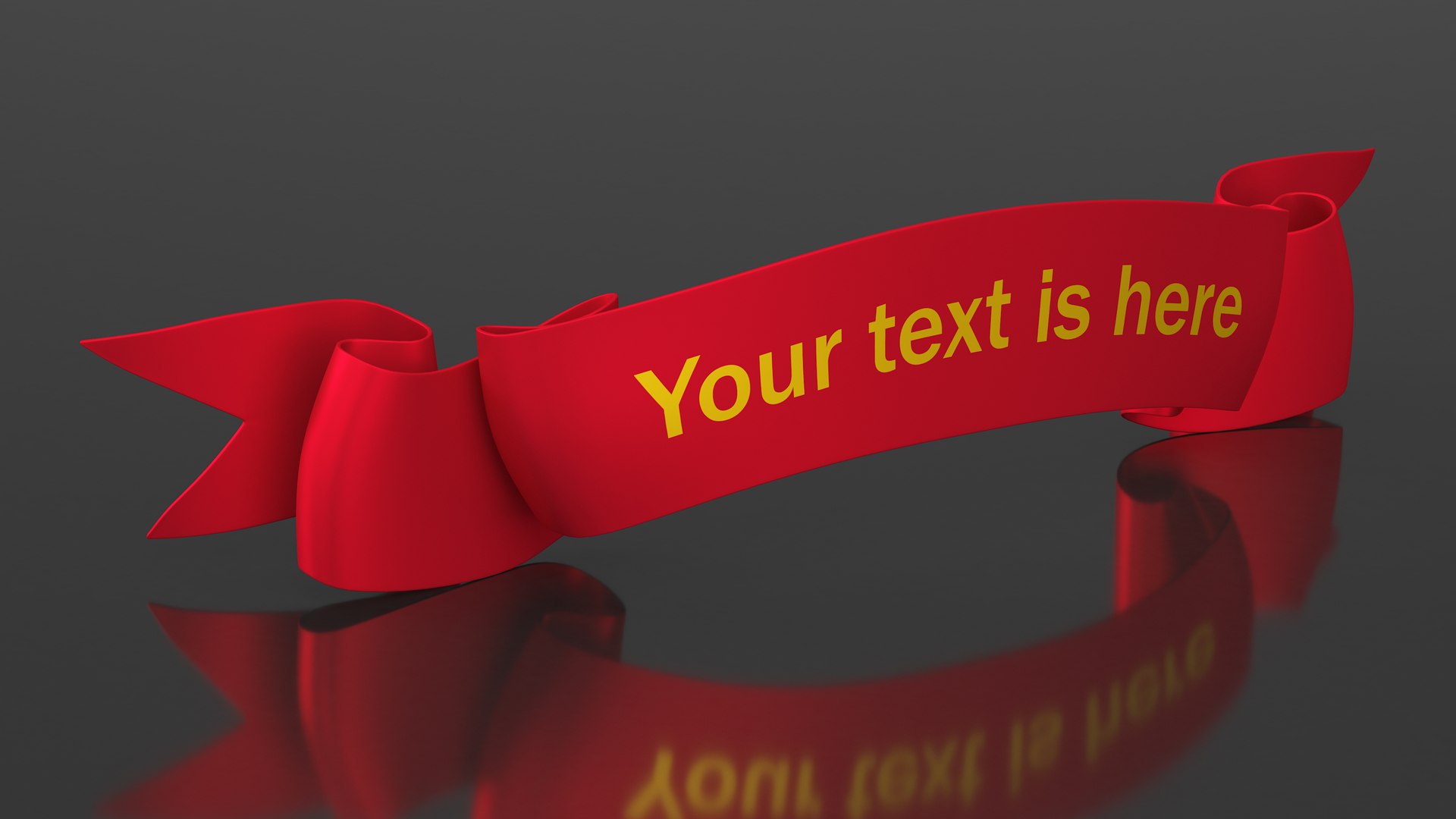 Ribbon Award Banner Red Model - TurboSquid 2003133