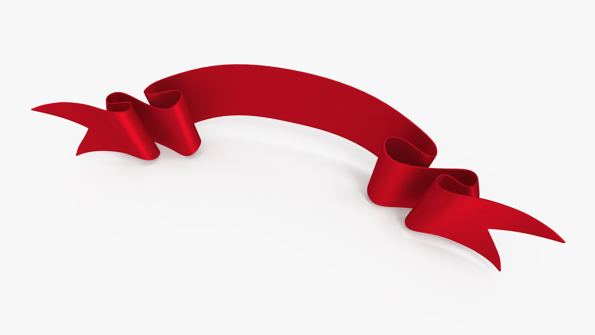 Ribbon Award Banner Red Model - TurboSquid 2003133
