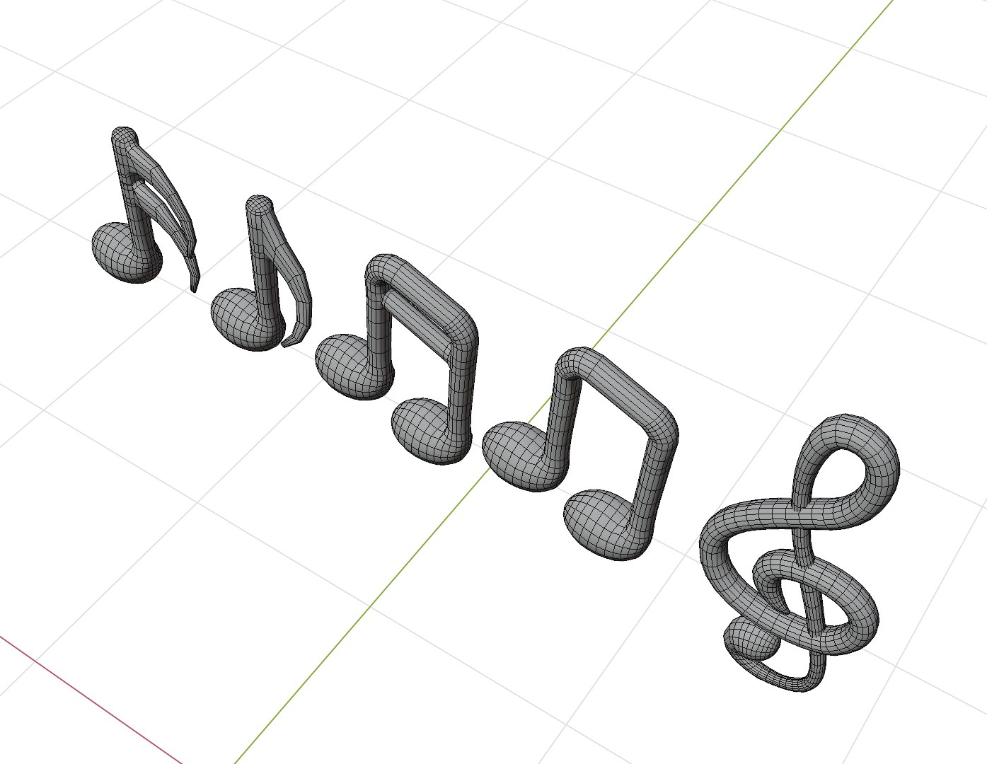 3D Model Musical Note Tone - TurboSquid 1545988