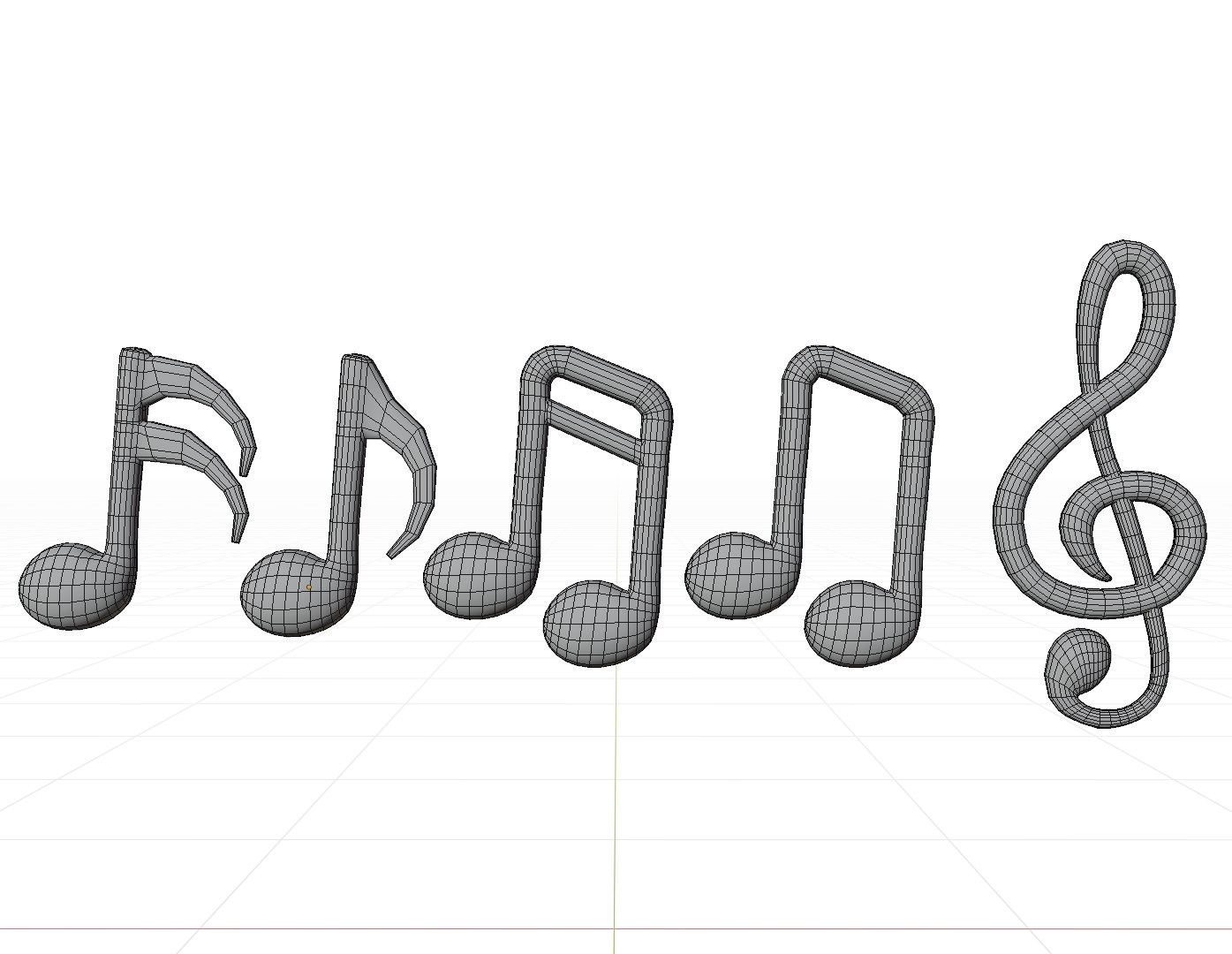 3D Model Musical Note Tone - TurboSquid 1545988