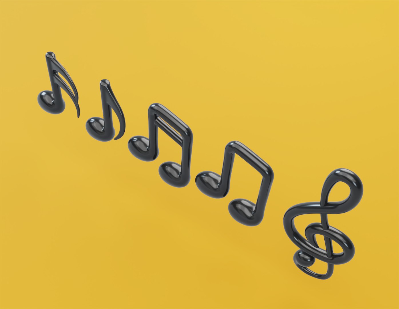 3D Model Musical Note Tone - TurboSquid 1545988