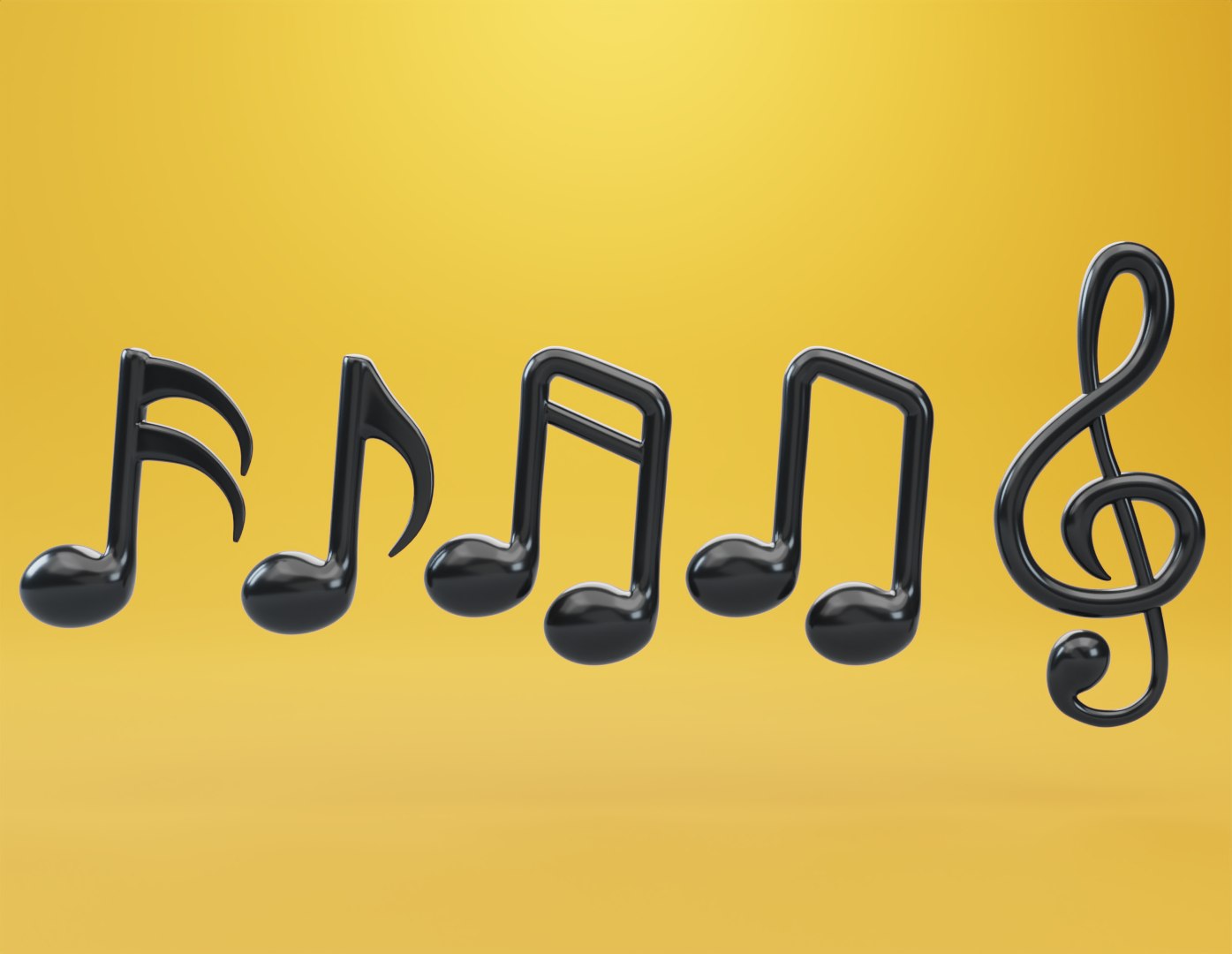3D Model Musical Note Tone - TurboSquid 1545988
