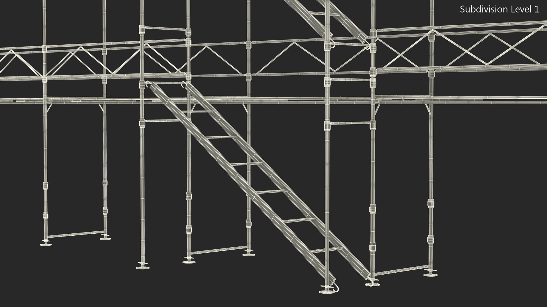 Construction Scaffolding Structure 3D - TurboSquid 2209170