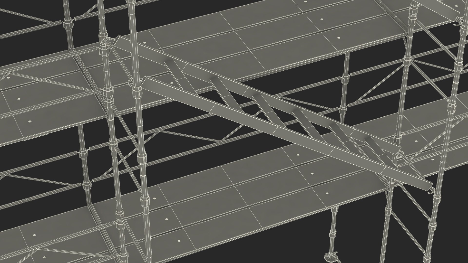 Construction Scaffolding Structure 3D - TurboSquid 2209170