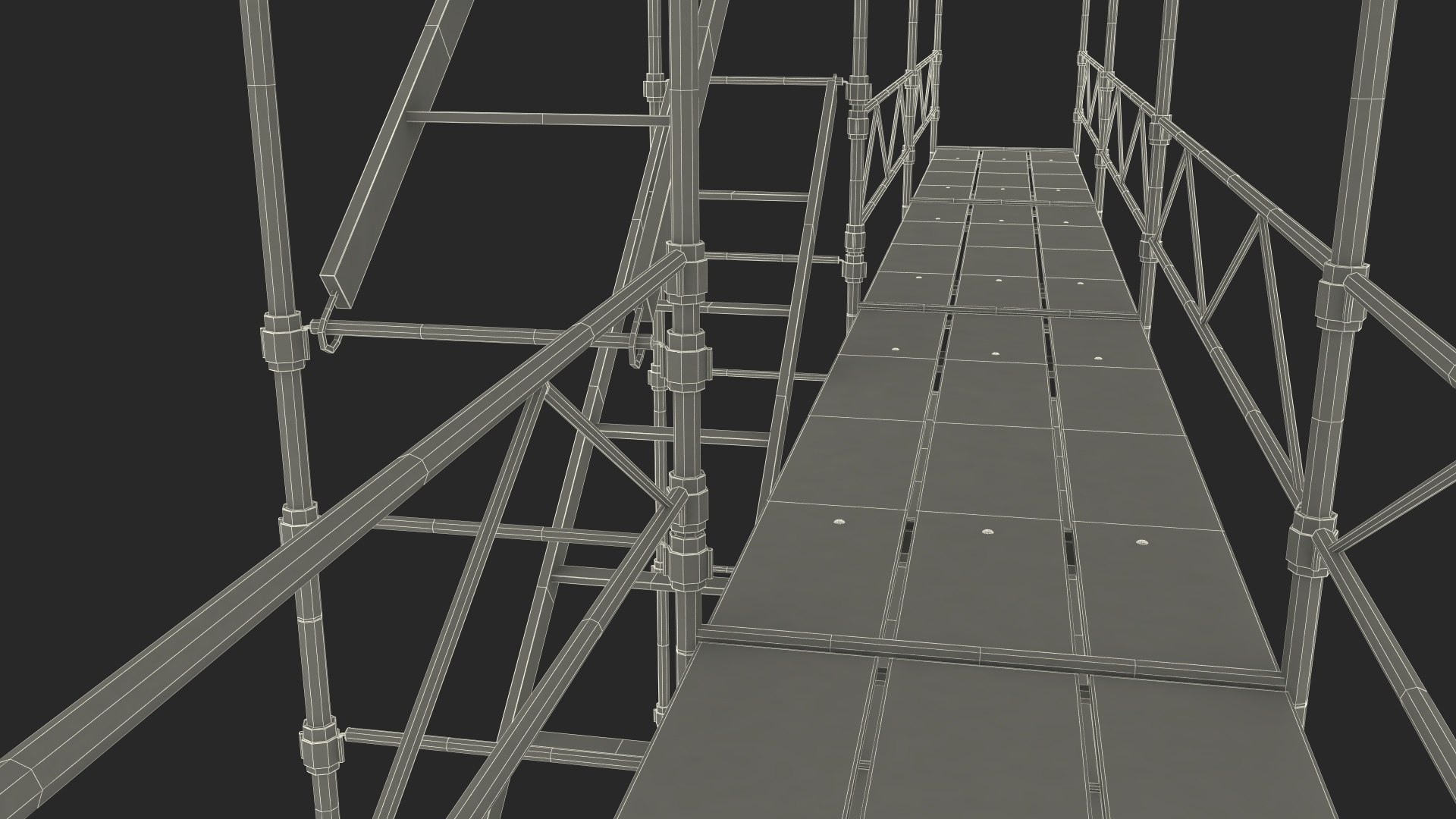 Construction Scaffolding Structure 3D - TurboSquid 2209170