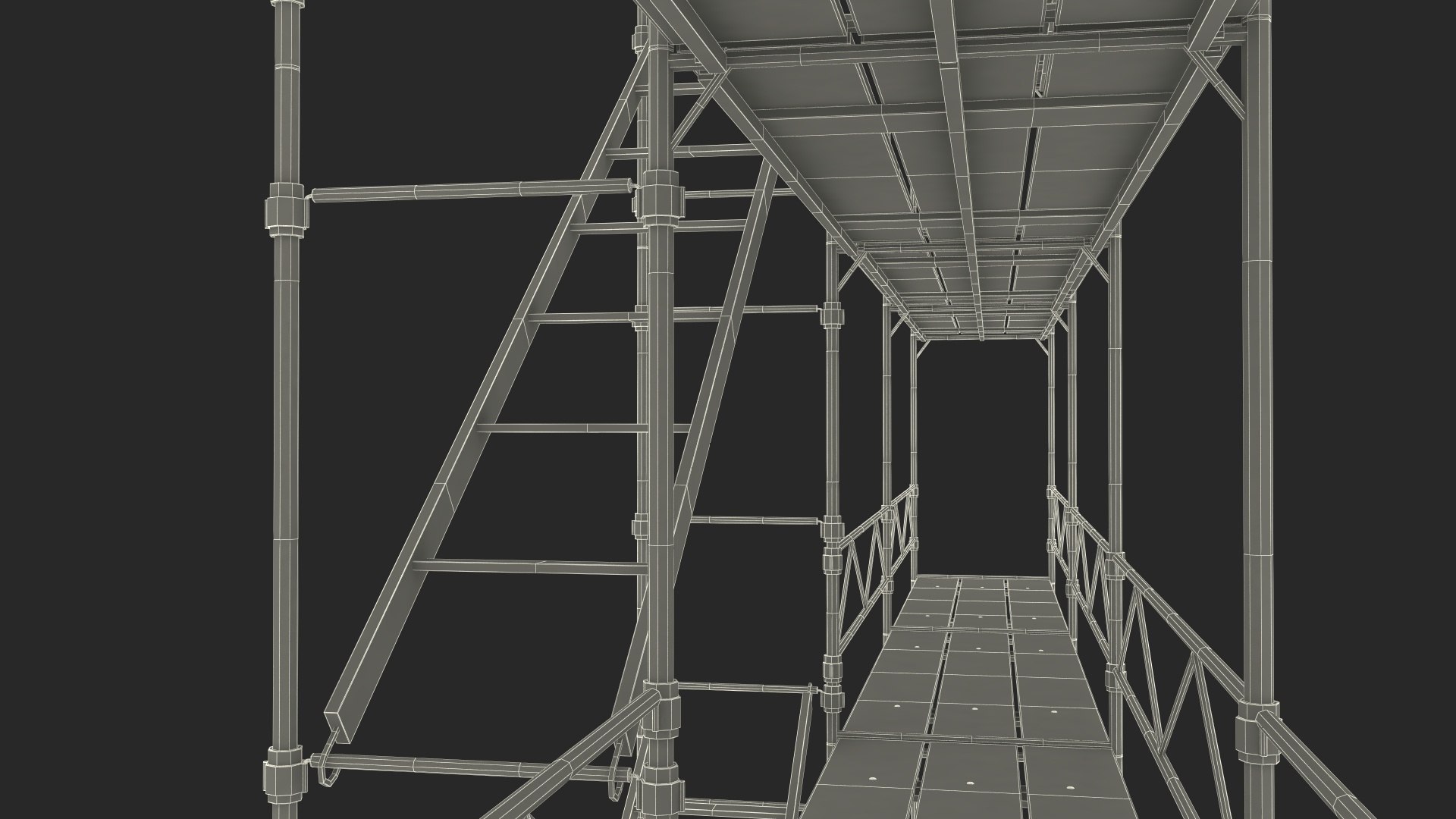 Construction Scaffolding Structure 3D - TurboSquid 2209170