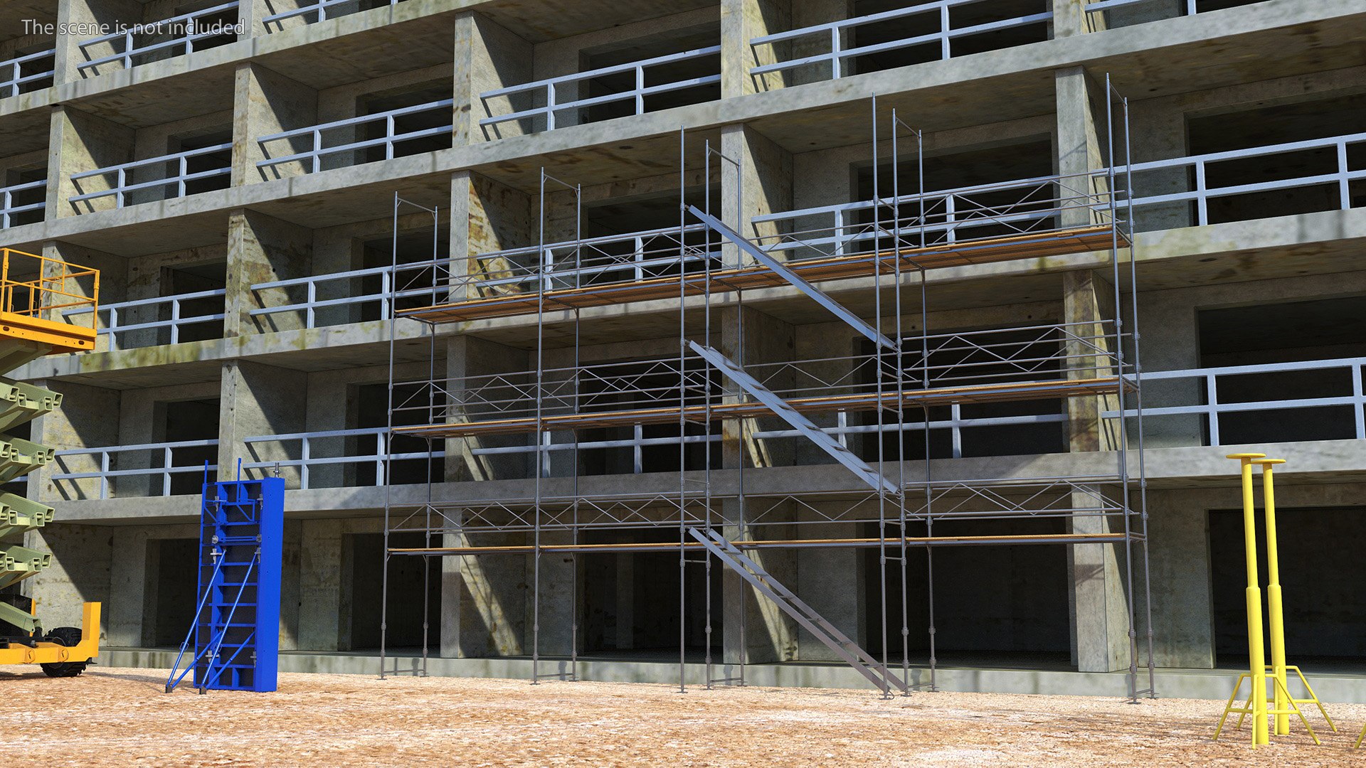 Construction Scaffolding Structure 3D - TurboSquid 2209170
