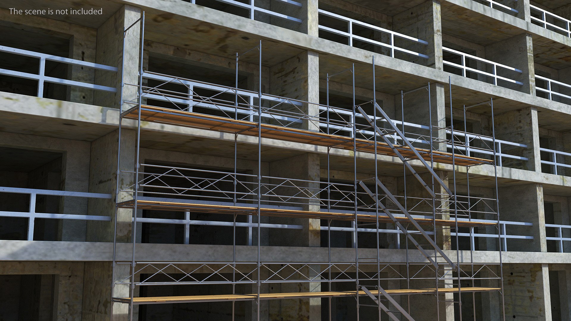 Construction Scaffolding Structure 3D - TurboSquid 2209170