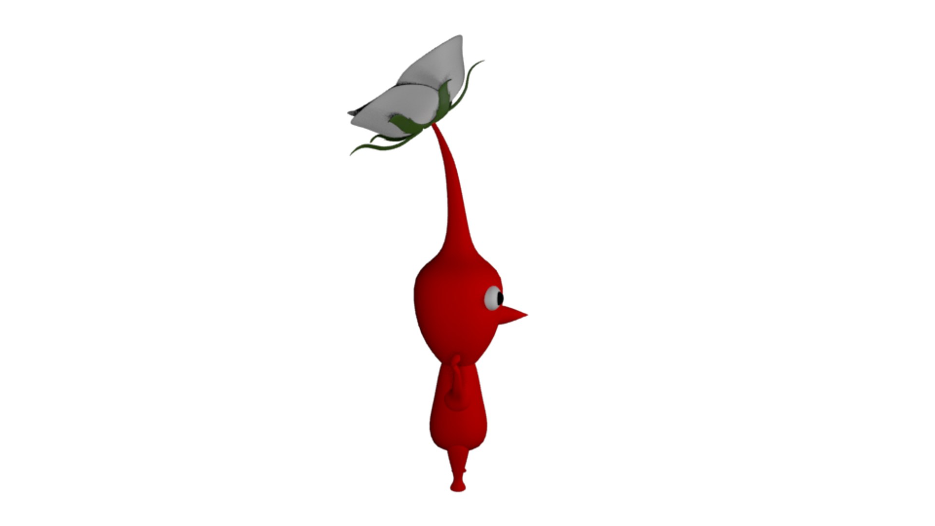 Red pikmin 3D model - TurboSquid 1636630