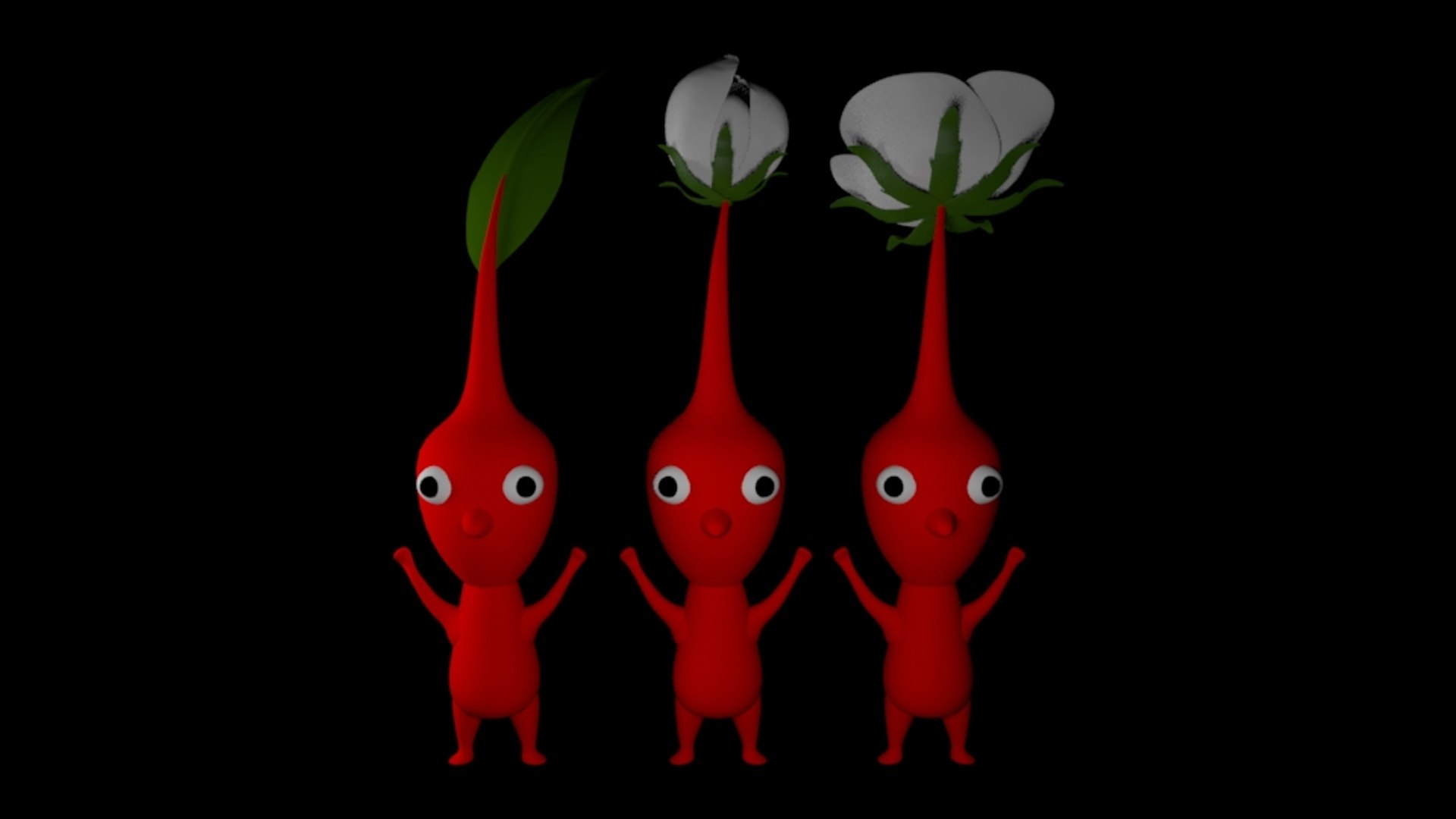 Red Pikmin 3D Model - TurboSquid 1636630