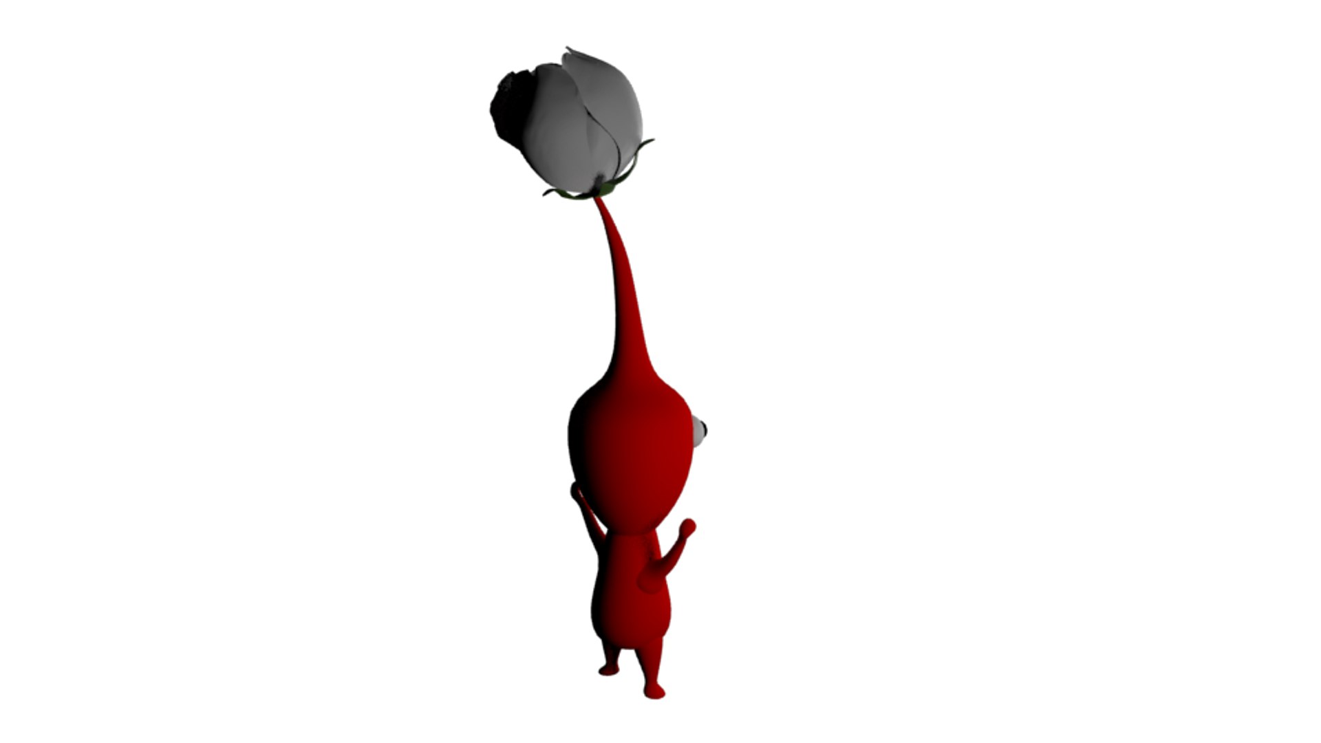 Red pikmin 3D model - TurboSquid 1636630