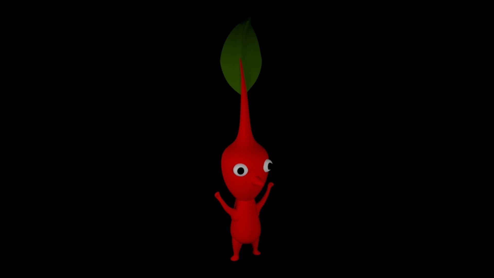 Red pikmin 3D model - TurboSquid 1636630