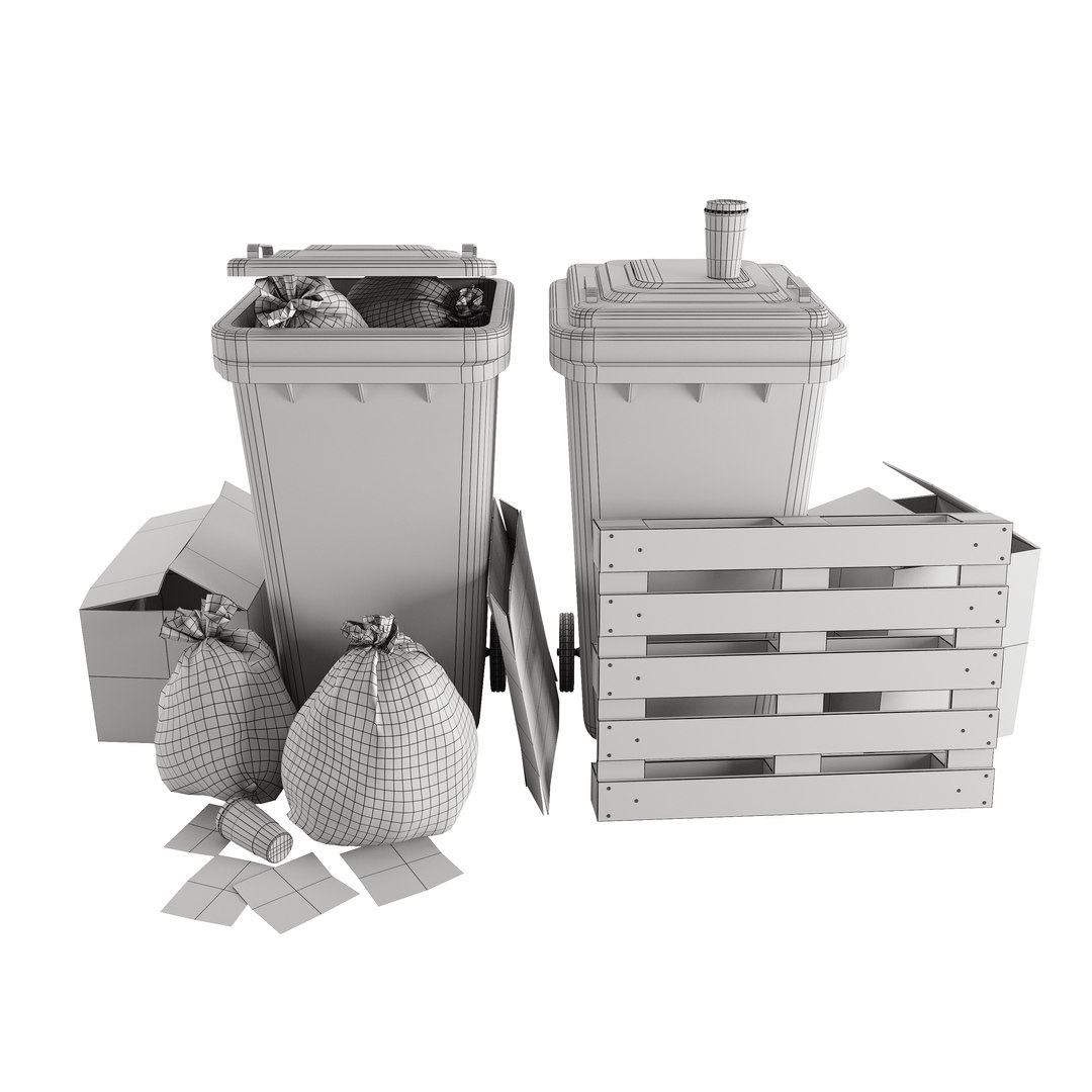 Street Trash 3D Model - TurboSquid 2095805