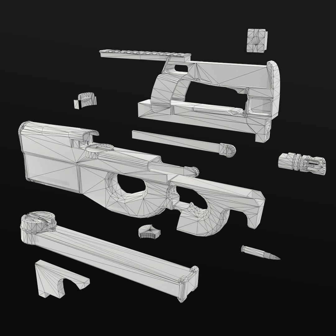 P90 Pdw Model - TurboSquid 1207937