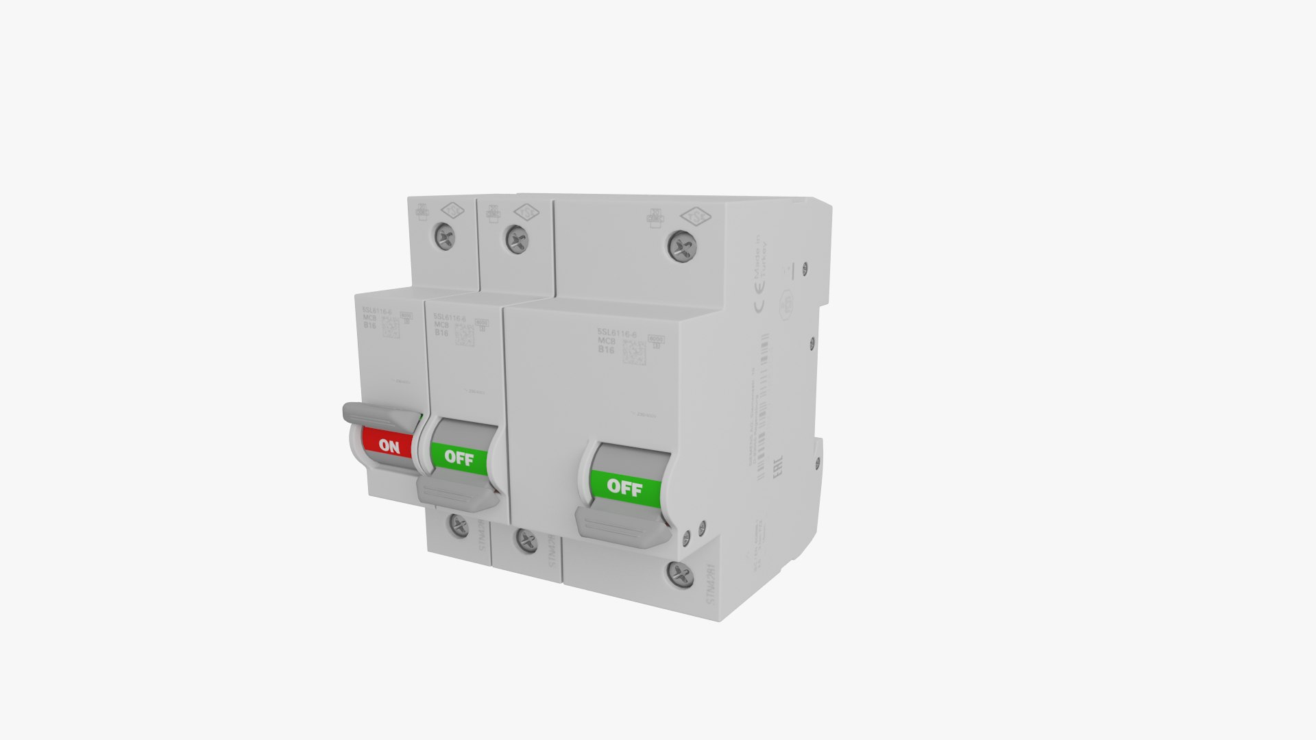 Compact Fused Switches 25A 35A 3D Model - TurboSquid 1974874