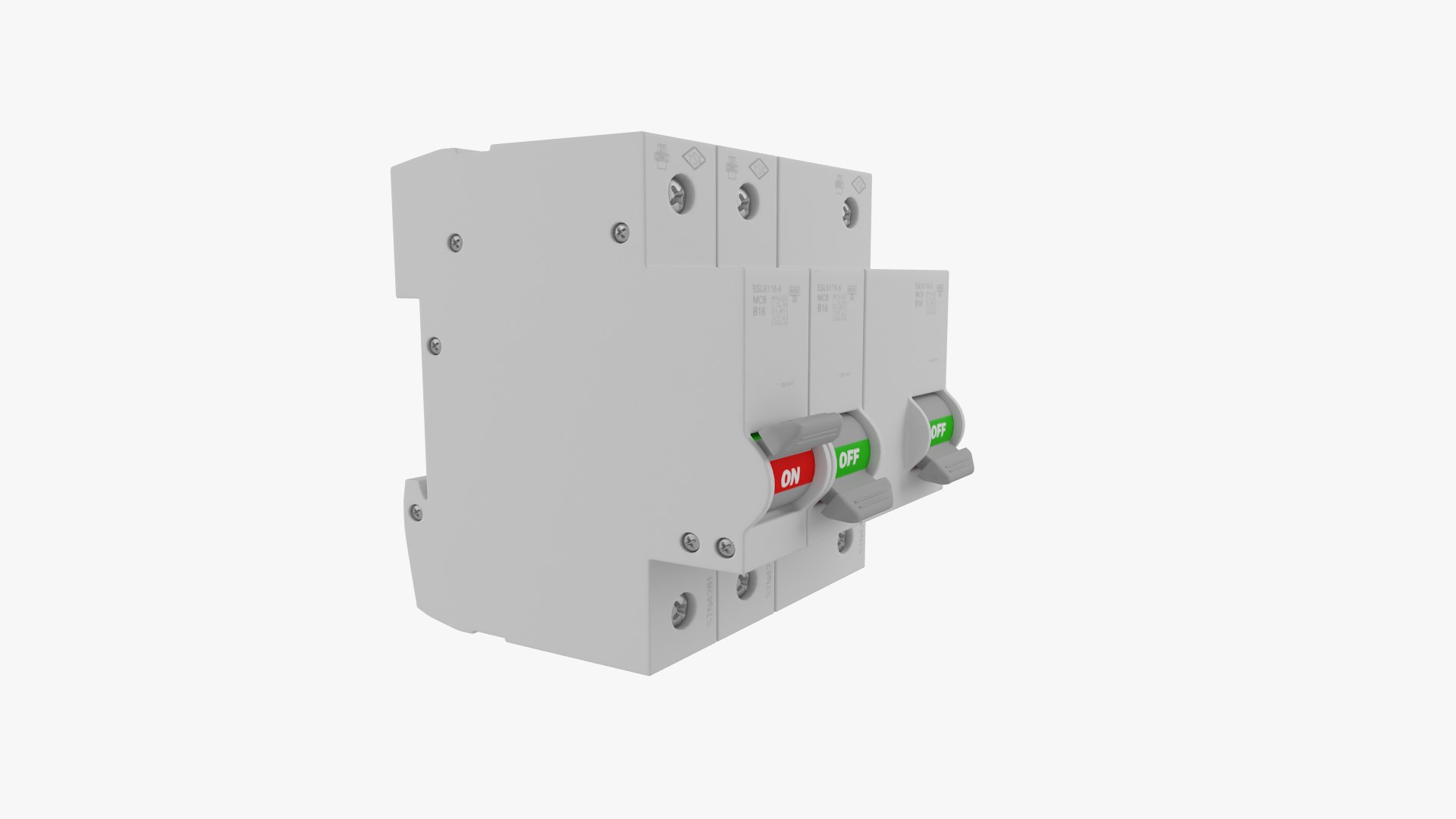Compact Fused Switches 25A 35A 3D Model - TurboSquid 1974874