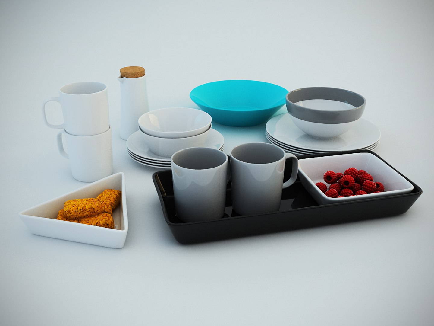 3d Dinnerware Set