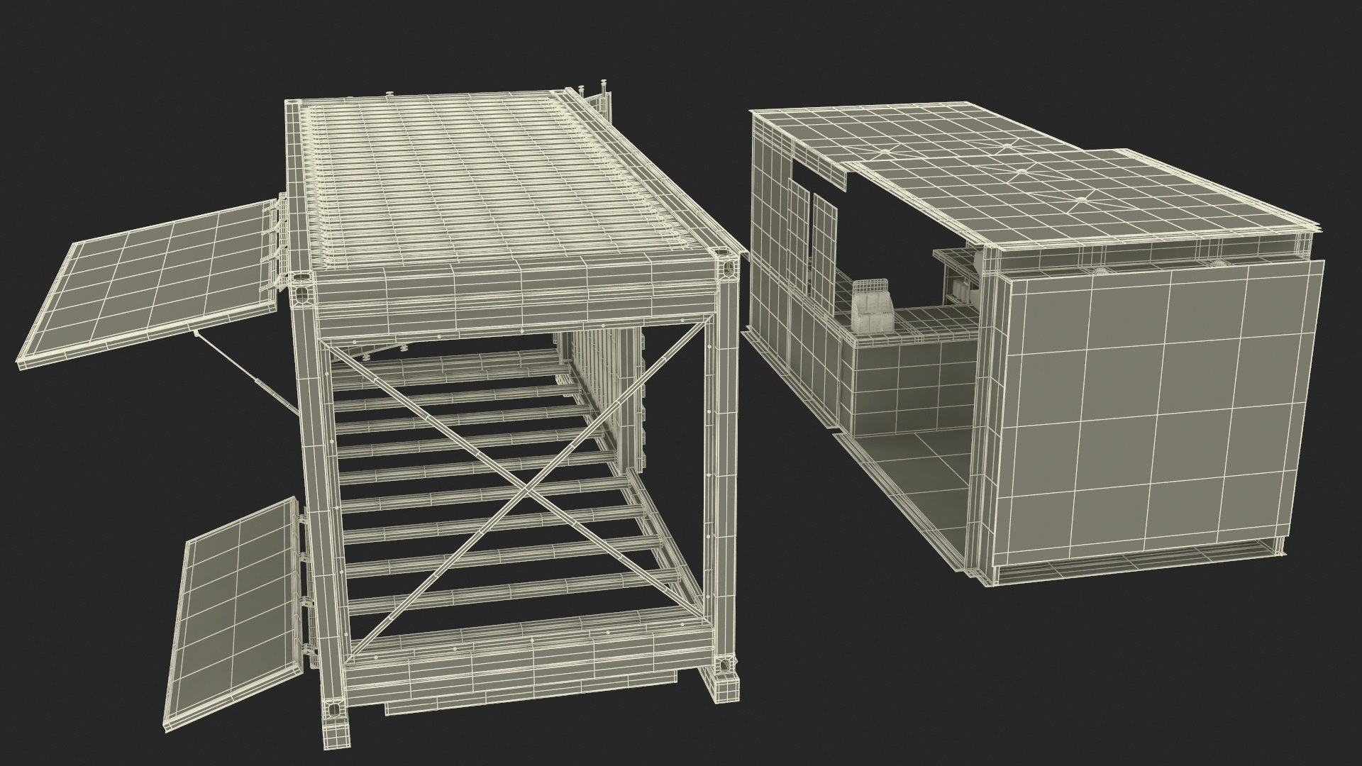 3D Equipped Container Coffee Shop - TurboSquid 2155581