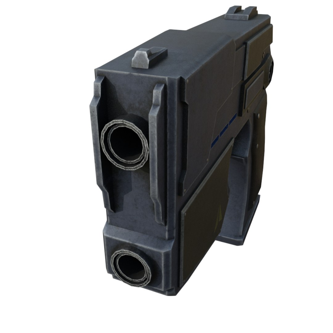 Sci Fi Gun Pistol 3D Model - TurboSquid 1430632