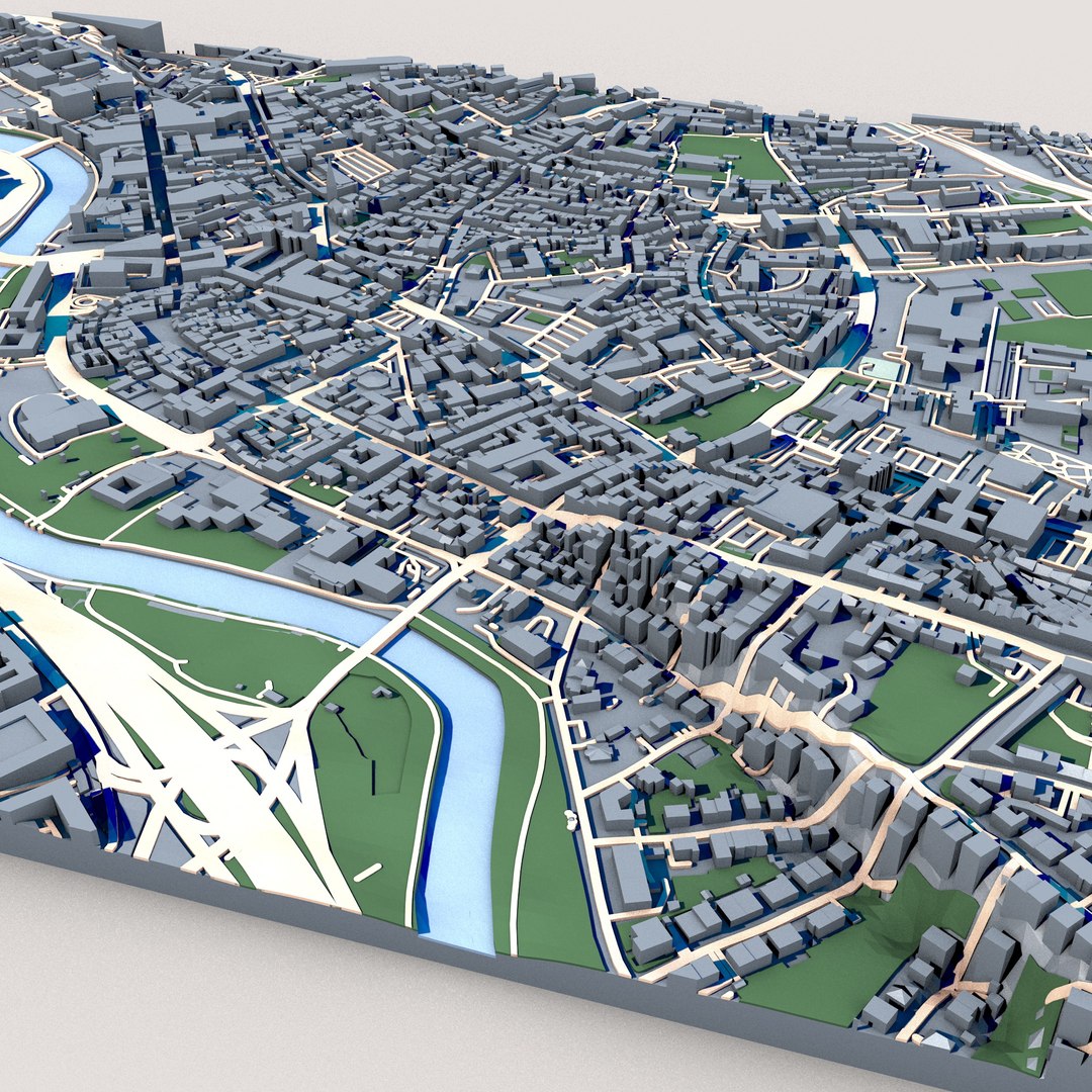 Saarbrucken Germany 3D Model Capital Of Saarland Baroque Modern German ...