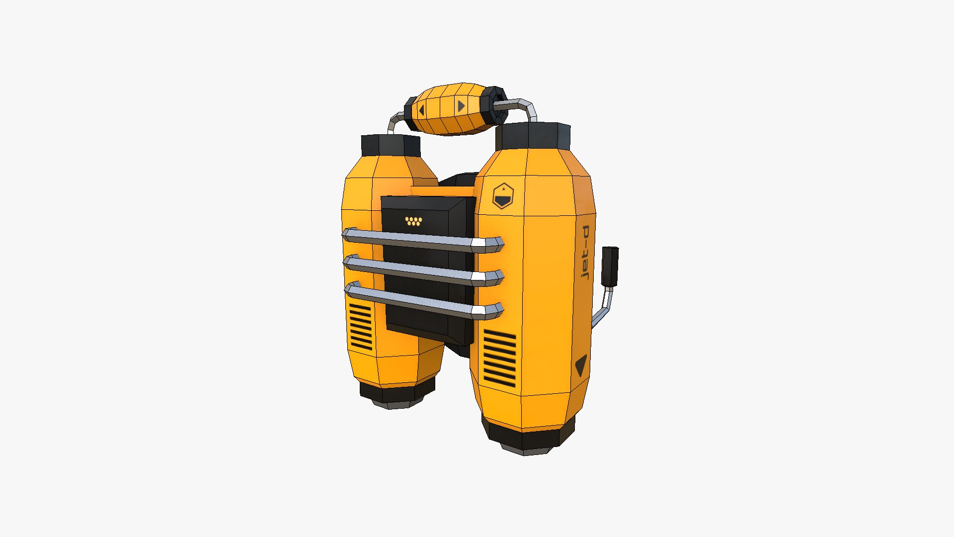 3D Jetpack Low Poly D01 - SciFi Character Design Model - TurboSquid 2255365