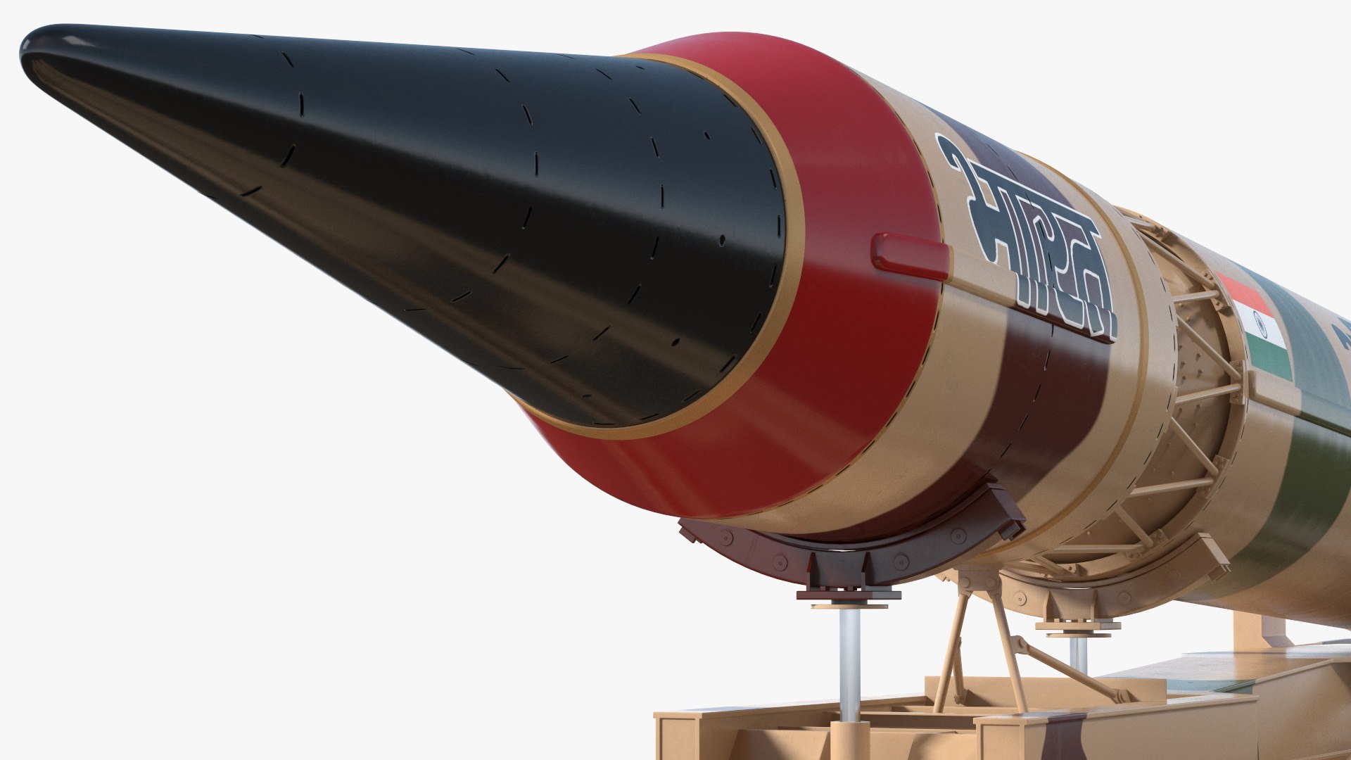 Indias Ballistic Missile Defence System Agni III 3D Model - TurboSquid ...