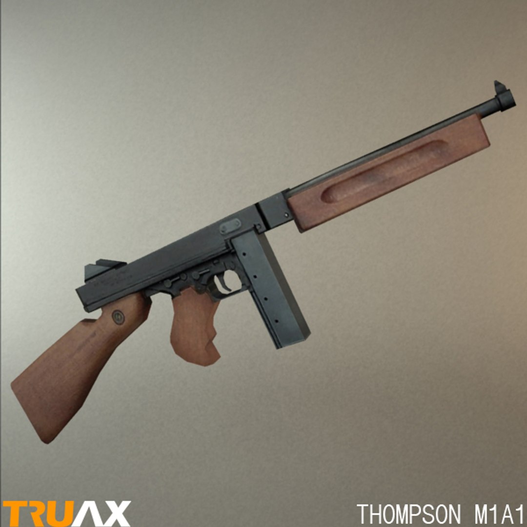 3d model of american m1a1 thompson