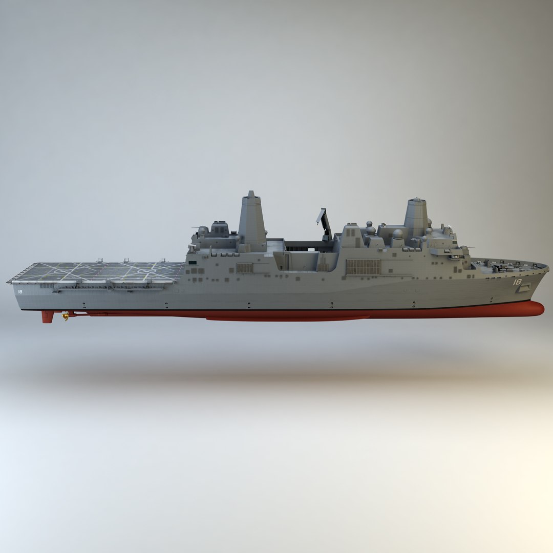 3d Uss New Orleans Model