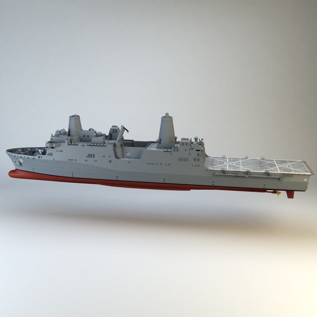 3d Uss New Orleans Model
