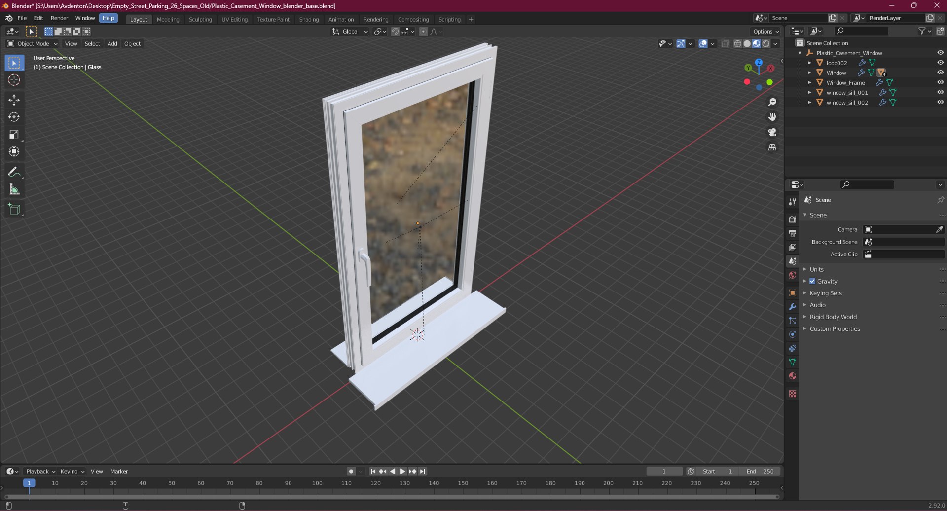 Plastic Casement Window 3D Model - TurboSquid 2250942