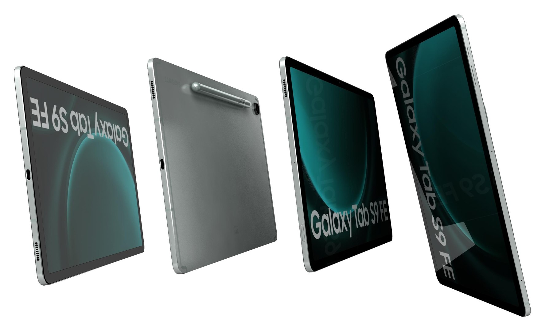 3D Samsung Galaxy Tab S9 FE Green - TurboSquid 2145119