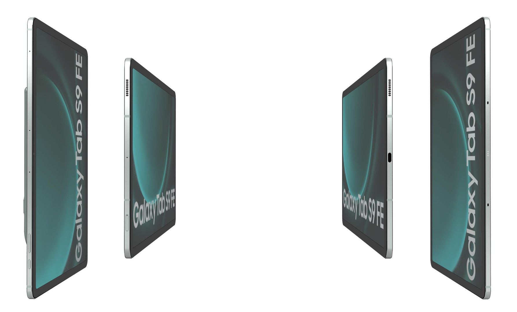 3D Samsung Galaxy Tab S9 FE Green - TurboSquid 2145119