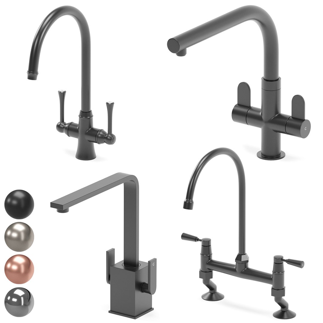 RANGEMASTER Kitchen Faucet Collection 01 3D - TurboSquid 2190497