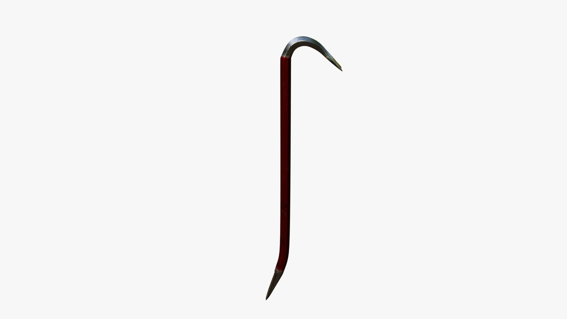 3D Crowbar - Plain Metallic Or Red Coating - TurboSquid 1823616