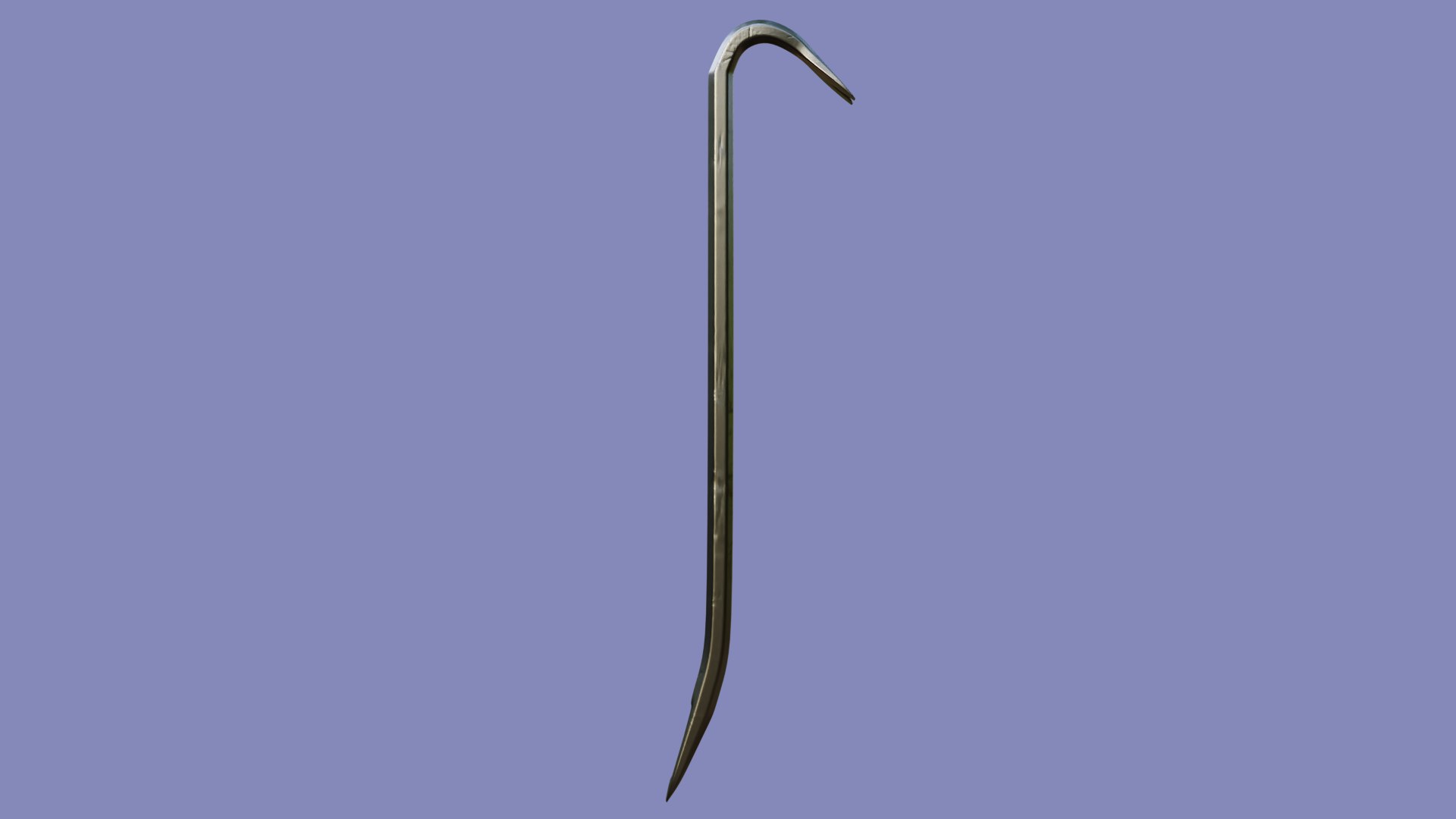 3D Crowbar - Plain Metallic Or Red Coating - TurboSquid 1823616
