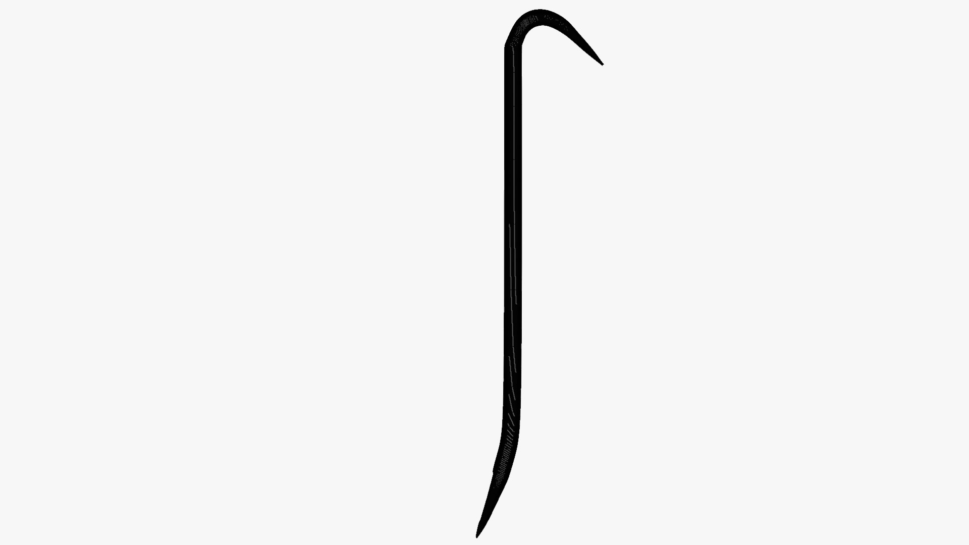 3D Crowbar - Plain Metallic Or Red Coating - TurboSquid 1823616