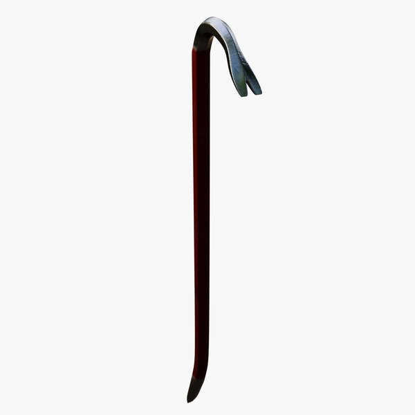 3D Crowbar - Plain Metallic or Red Coating - TurboSquid 1823616