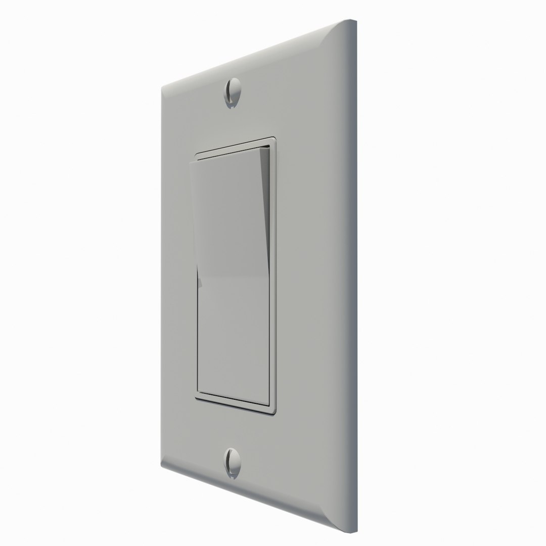 3d Light Switch Model