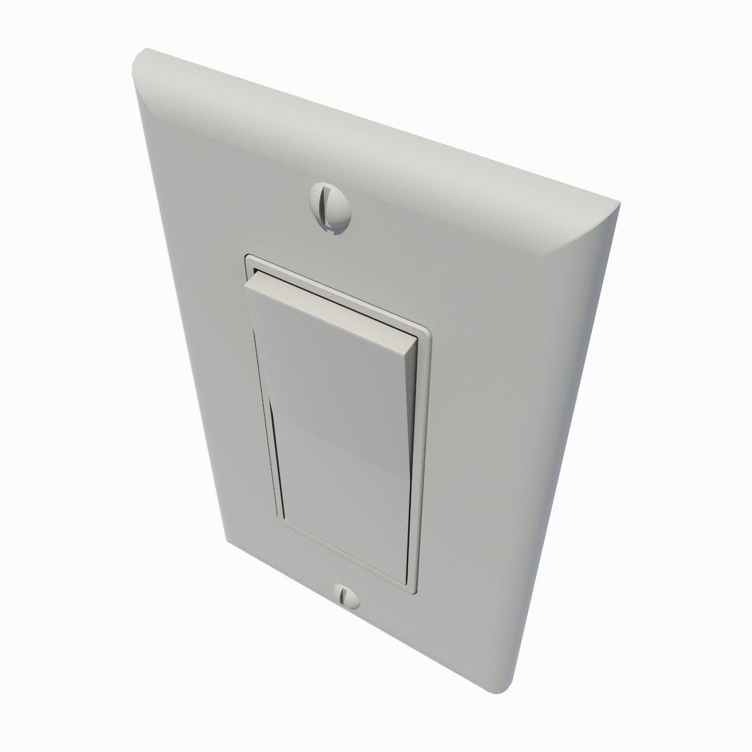 3d Light Switch Model