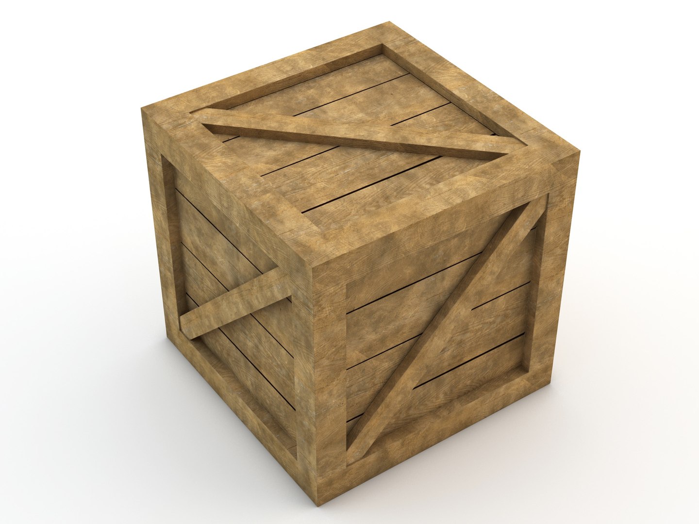crate industrial 3d max