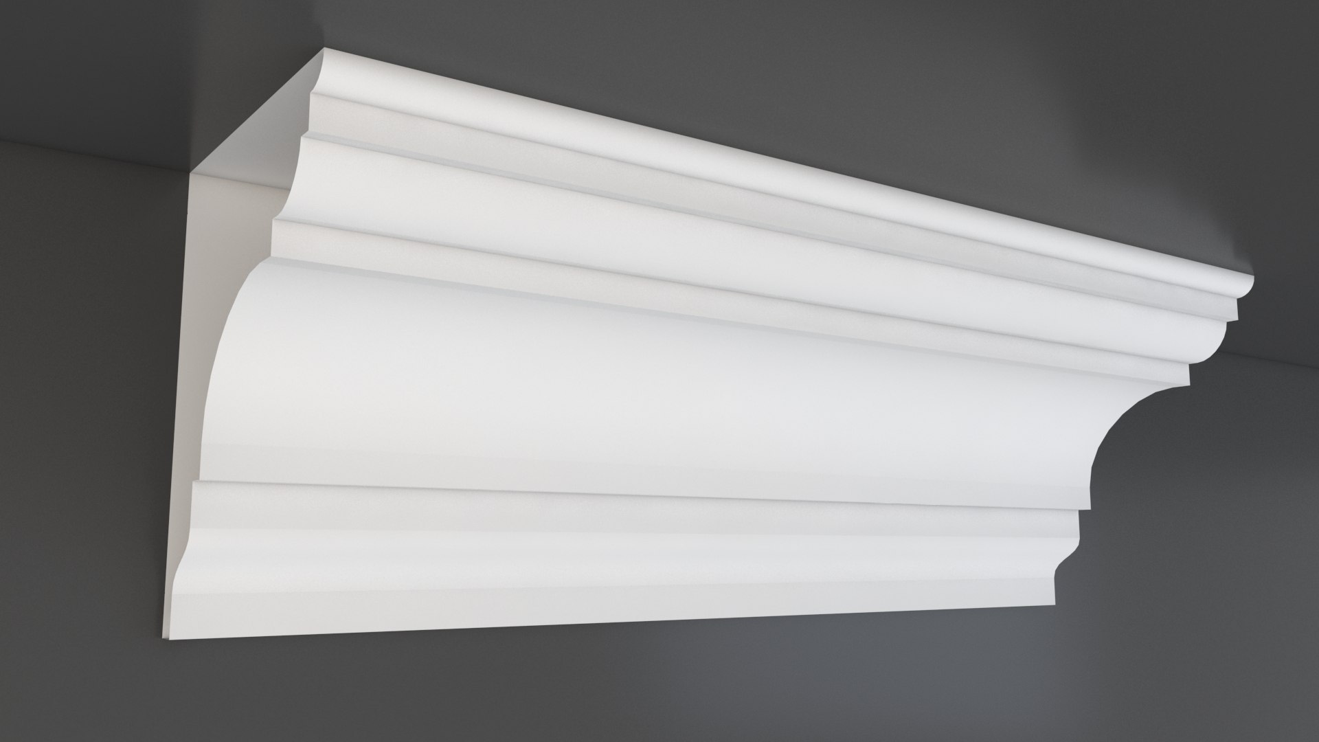3D Cornice 121 Straight model - TurboSquid 2027227