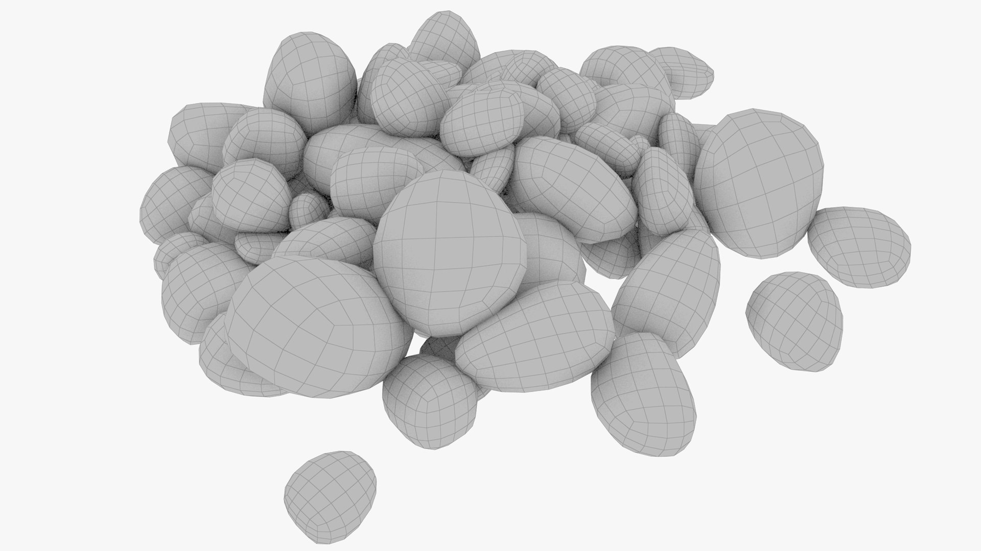Pebbles Stones 3D Model - TurboSquid 1585037