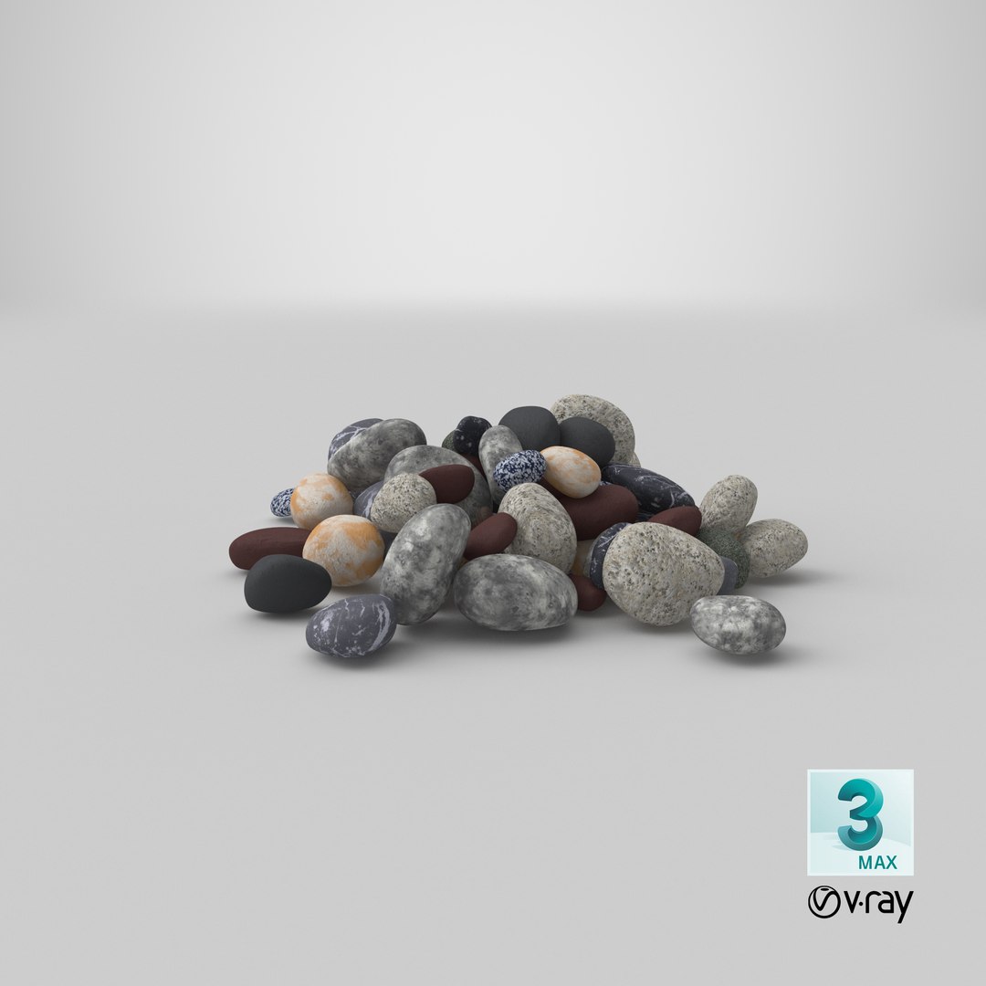 Pebbles stones 3D model - TurboSquid 1585037