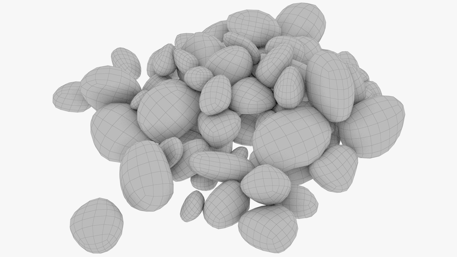 Pebbles Stones 3D Model - TurboSquid 1585037